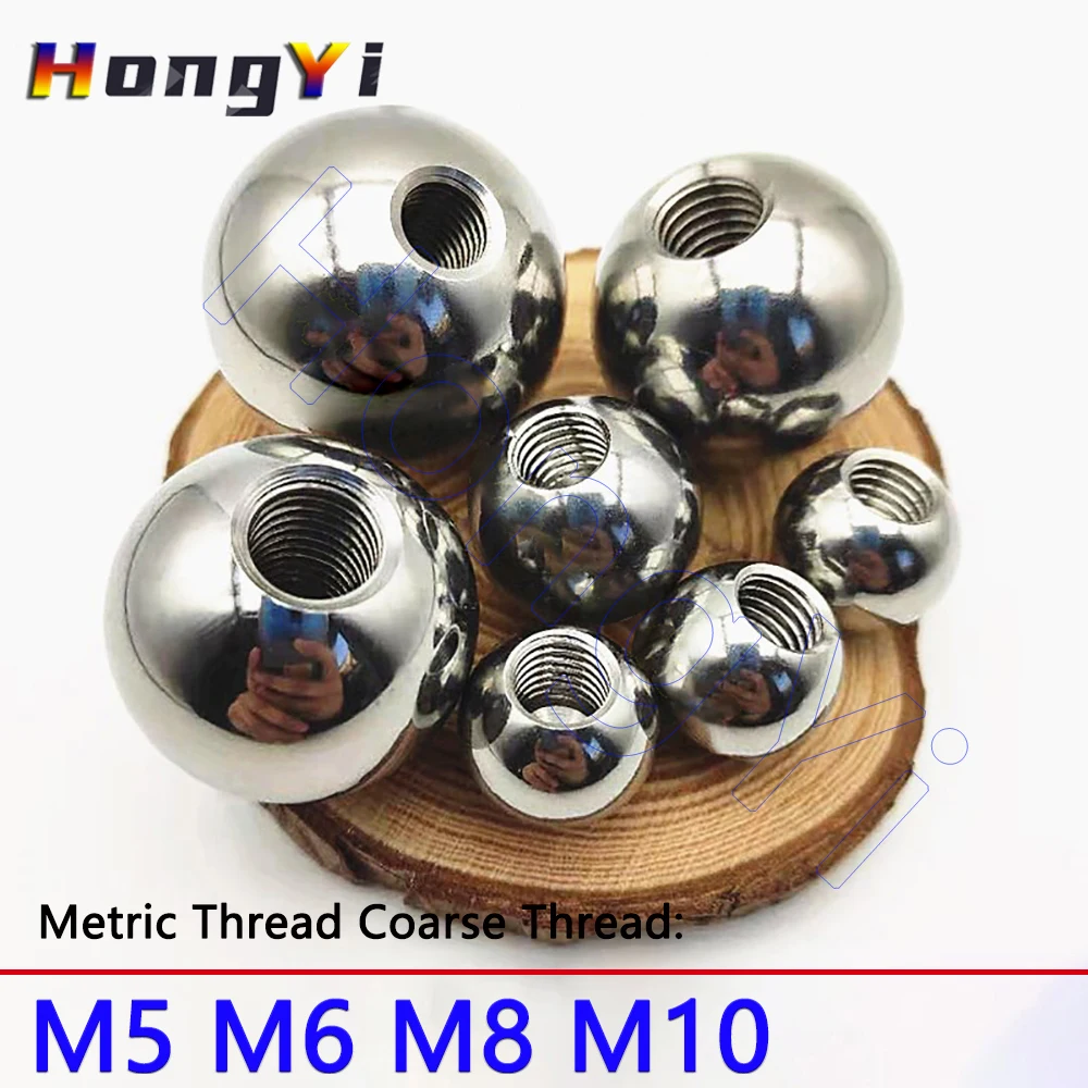 OD-8mm-60mm-304-Stainless-Steel-Female-Thread-Blind-Hole-Smooth-Ball ...