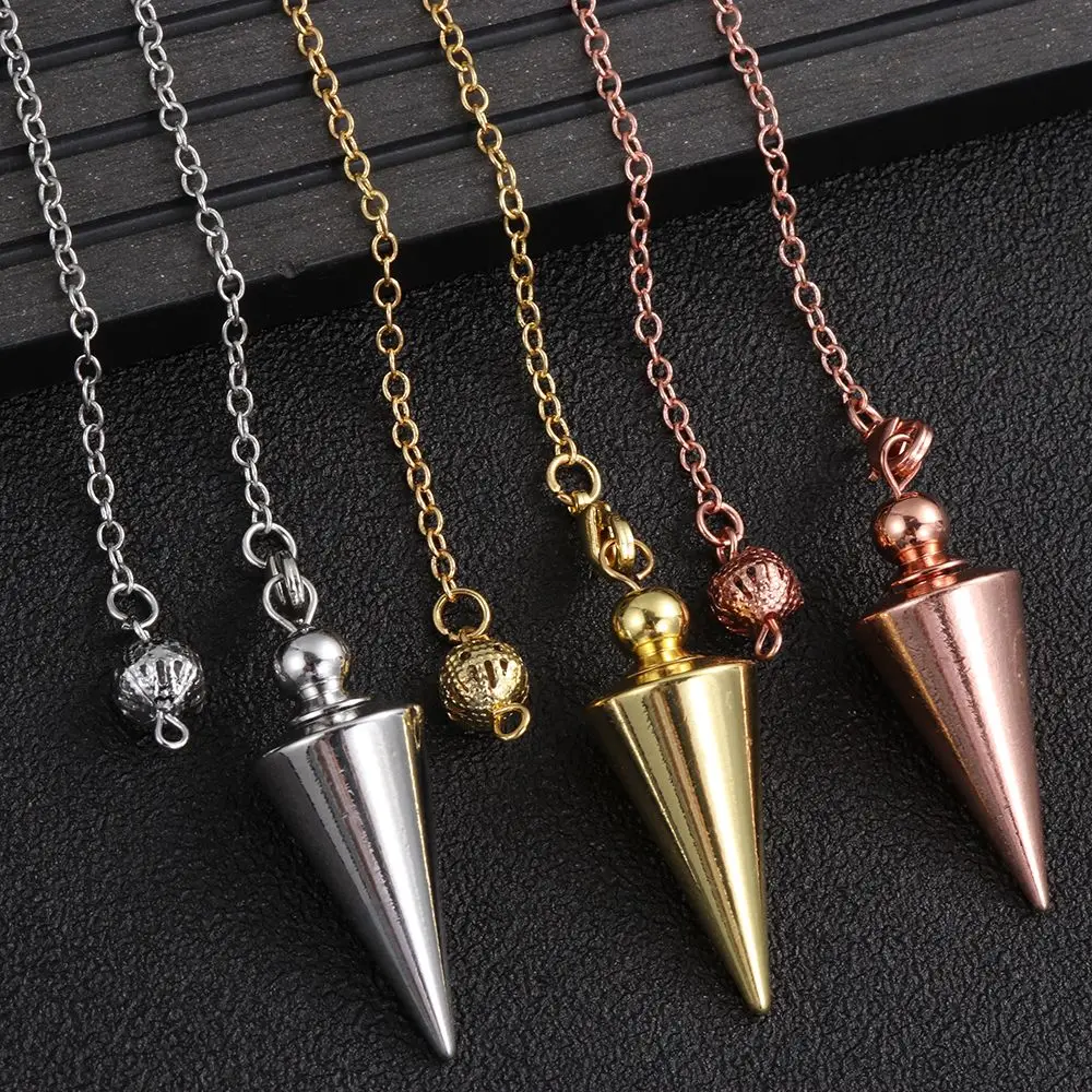 Cone-Metal-Pendulum-for-Wicca-Antique-Copper-Gold-color-Spiritual ...
