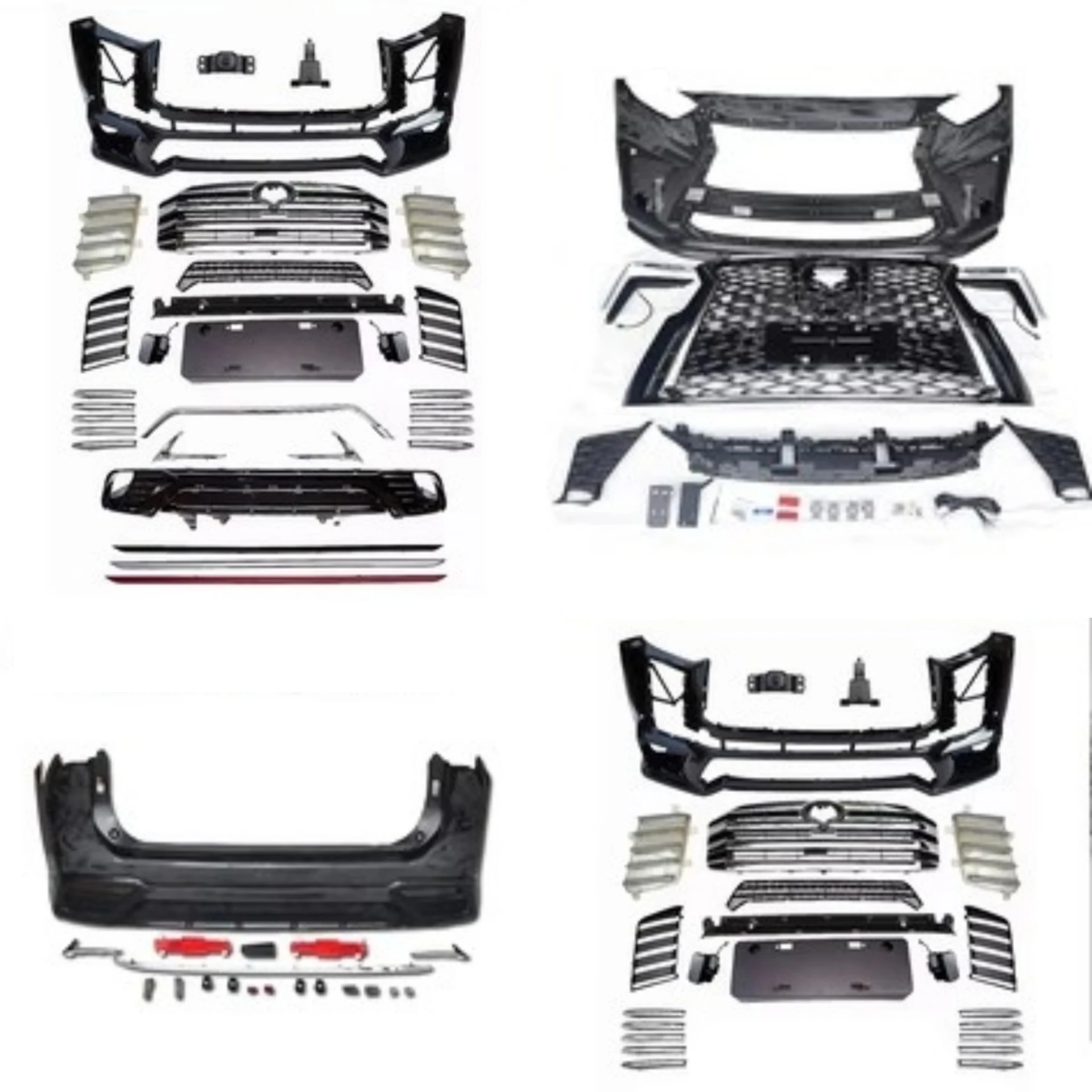 Front-Rear-Bumper-Assembly-Rear-Lip-for-Toyota-Highlander-Crown-Kluger ...