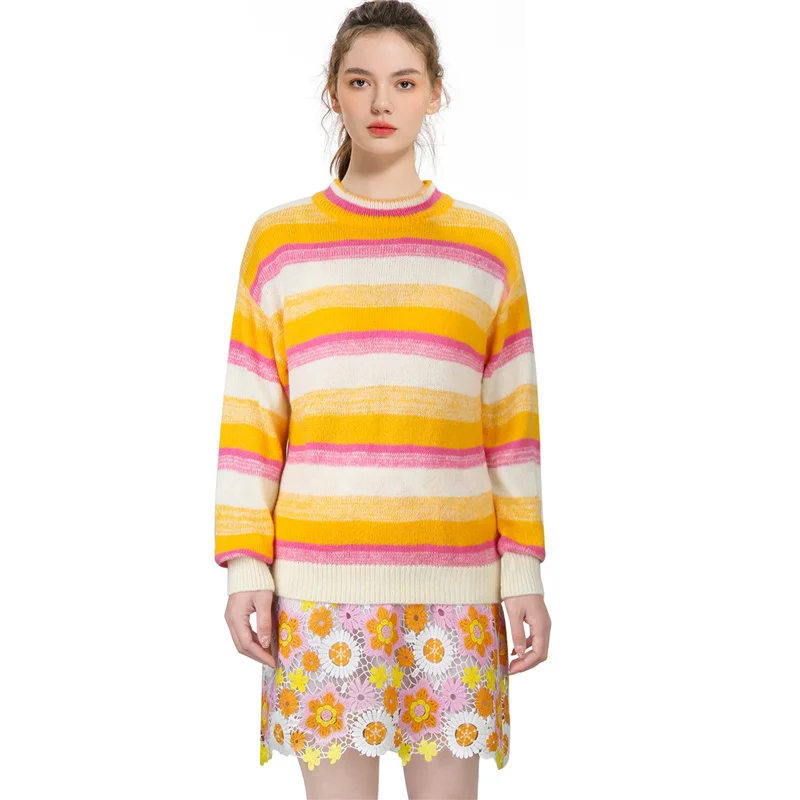 Enid Sinclair Cosplay Striped Sweater In Stock Long Sleeve with Skirt ...