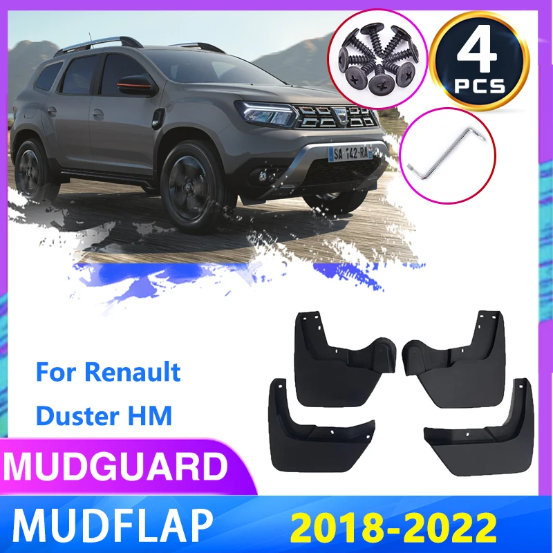 Car-Mud-Flaps-For-Renault-Duster-HM-2018-2022-Dacia-Duster-Mudflaps ...