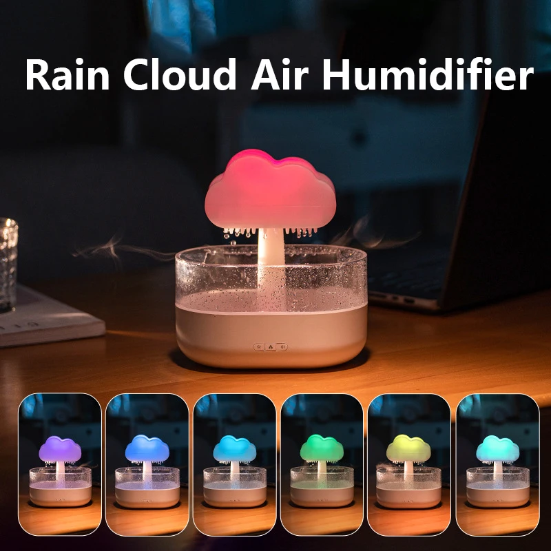 2023-Rain-Cloud-Air-Humidifier-Essential-Oils-Diffuser-Water-Drops-7 ...