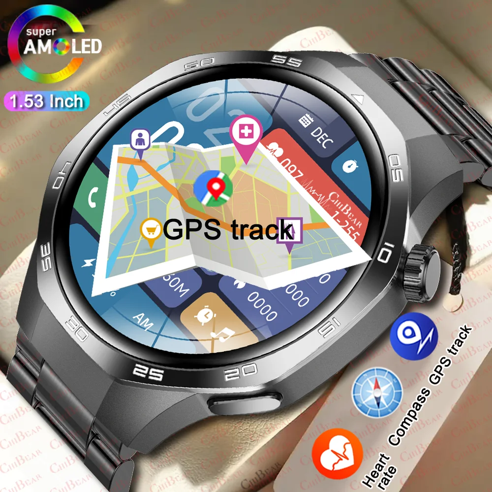 Nuevo-para-Huawei-reloj-inteligente-hombres-GPS-Track-NFC-br-jula-360 ...