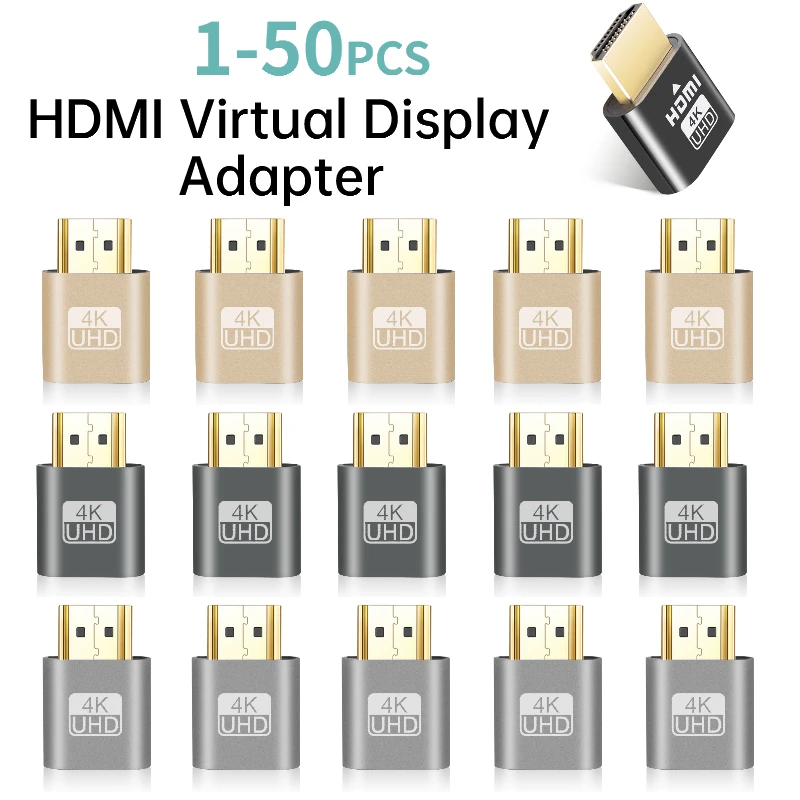 1-50pcs Hdmi Virtual Display 4k Hdmi Ddc Edid Dummy Plug Edid Display ...