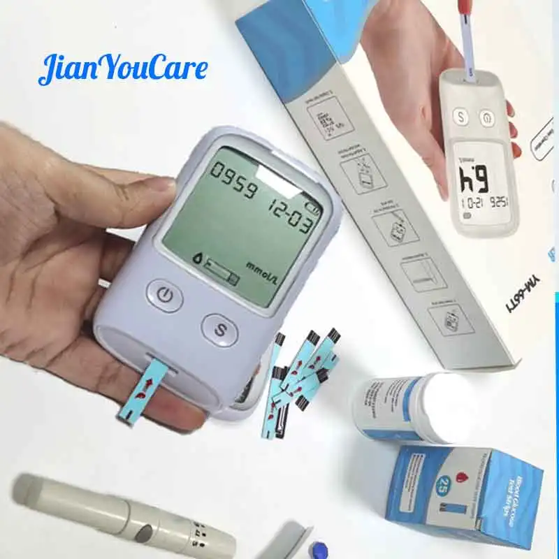 JianYouCare-Safe-Accu-Blood-Glucose-Meter-Test-Strips-Lancets ...