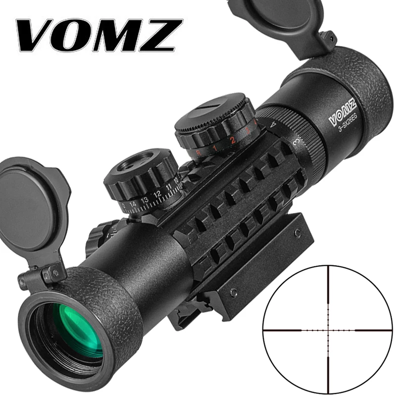 VOMZ-3-9X26-Scope-Red-Green-Illuminated-Optic-Sight-Tactical-Hunting ...