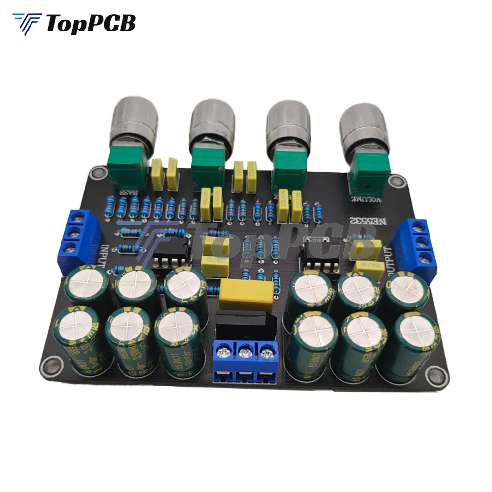 NE5532 Audio HiFi Amprifier Dual Tone Equalizer Preamp Stereo ...