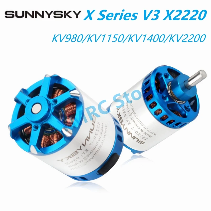 SunnySky-X-Series-V3-X2220-KV980-KV1150-KV1400-KV2200-Brushless-Motor ...