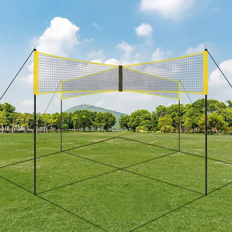 4-Way-Volleyball-Net-with-Carry-Bag-Volleyball-Game-Set-for-Adults-Kids ...
