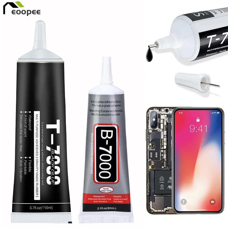 110ML-T7000-Black-Contact-Cellphone-Tablet-Repair-Adhesive-New ...