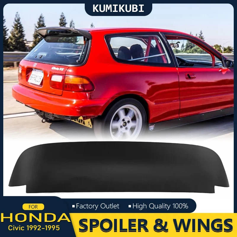Fit 92-95 Honda Civic EG EH Hatchback Duckbill Style Window Roof ...