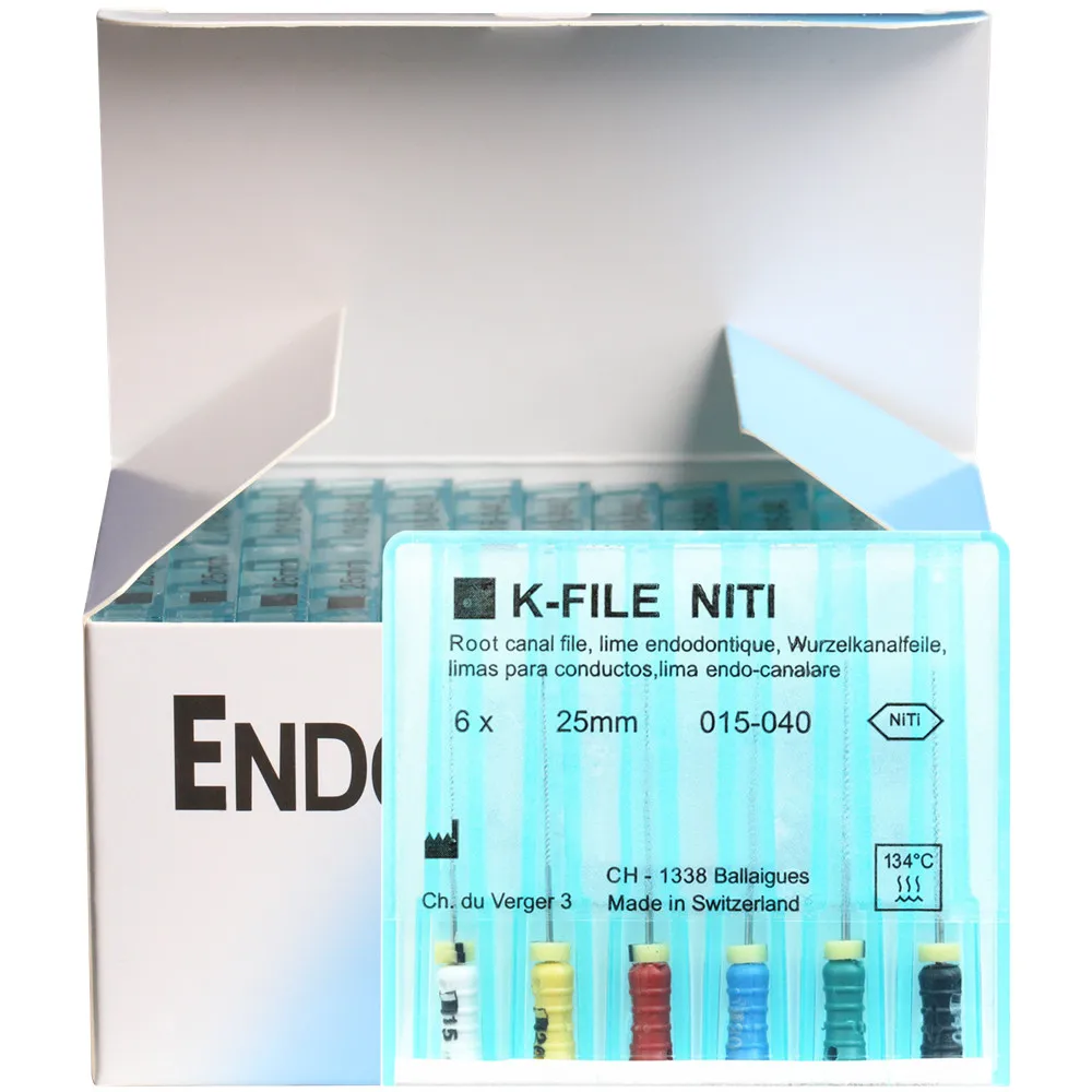 10-Packs-21-25mm-Dental-K-FILE-NiTi-Flexible-Endo-Root-Canal-K-Files ...