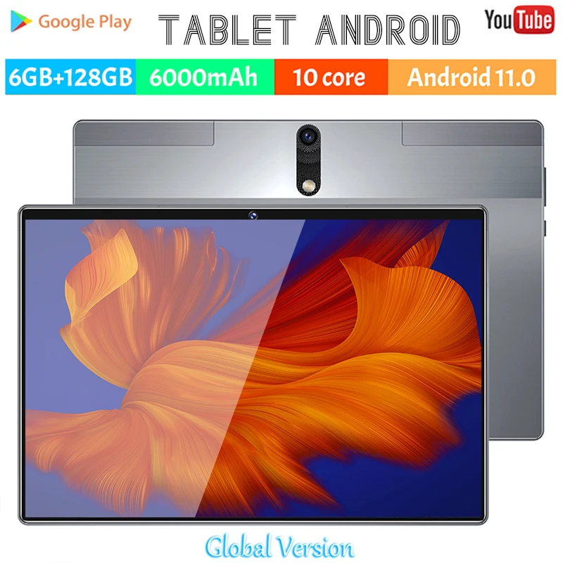 Tableta android de 2023 pulgadas, 6GB + 10,36 GB ROM, + 8MP 5MP, 128 ...