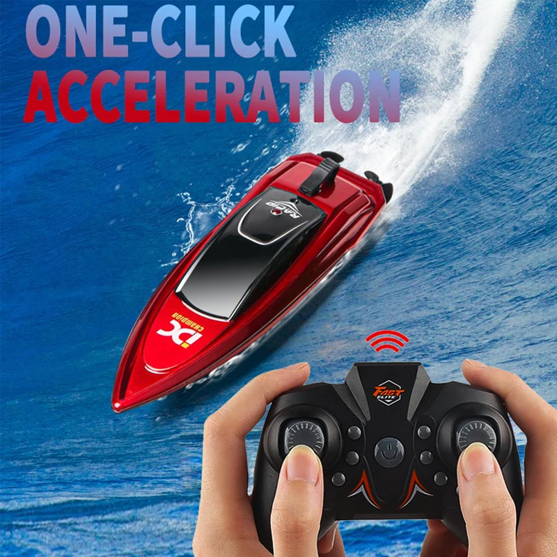 Mini RC Speed Boat: 5km/h Radio Remote Controlled High-Speed Ship with ...