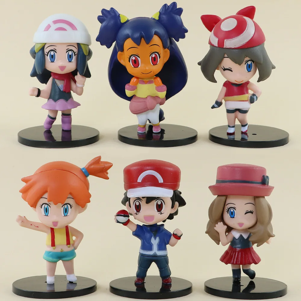 Pokemon-6-Pcs-Set-9cm-Ash-Ketchum-Figure-Q-Version-Model-Misty-May ...