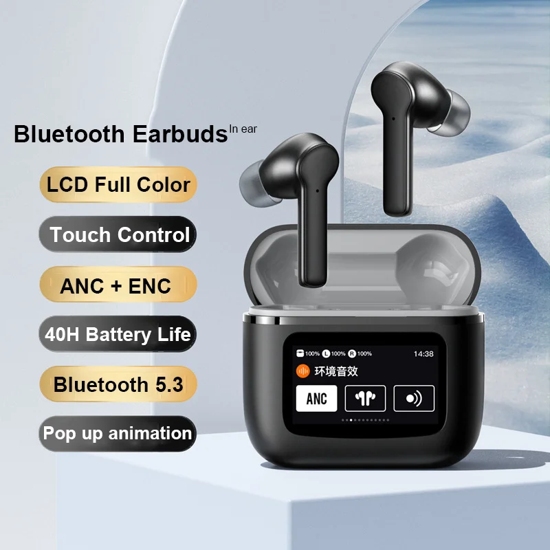 2024-New-S20pro-Touch-Screen-ANC-Wireless-Earphones-TWS-Bluetoth-5-3 ...