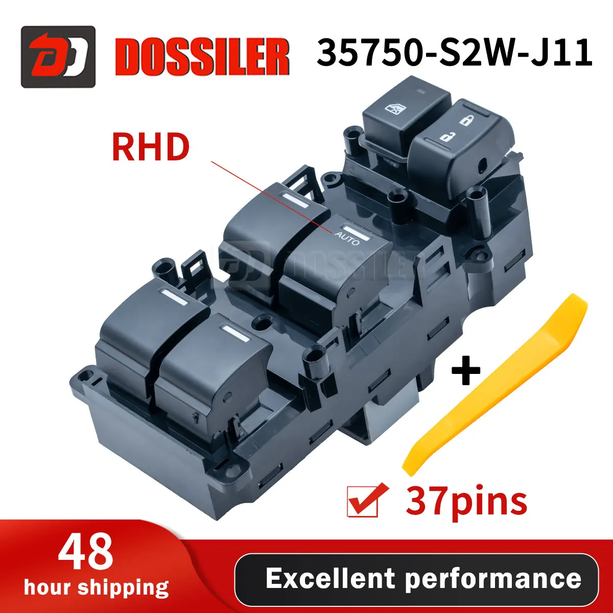35750-SZW-J11-Dossiler-Auto-Electricl-Master-Power-Window-Switch-For-Honda-Accord-2008-2011 ...