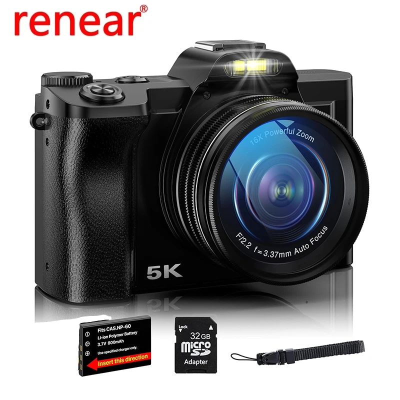 5K-Digital-Camera-WiFi-Camera-Vlogging-48MP-Autofocus-Cameras-for ...
