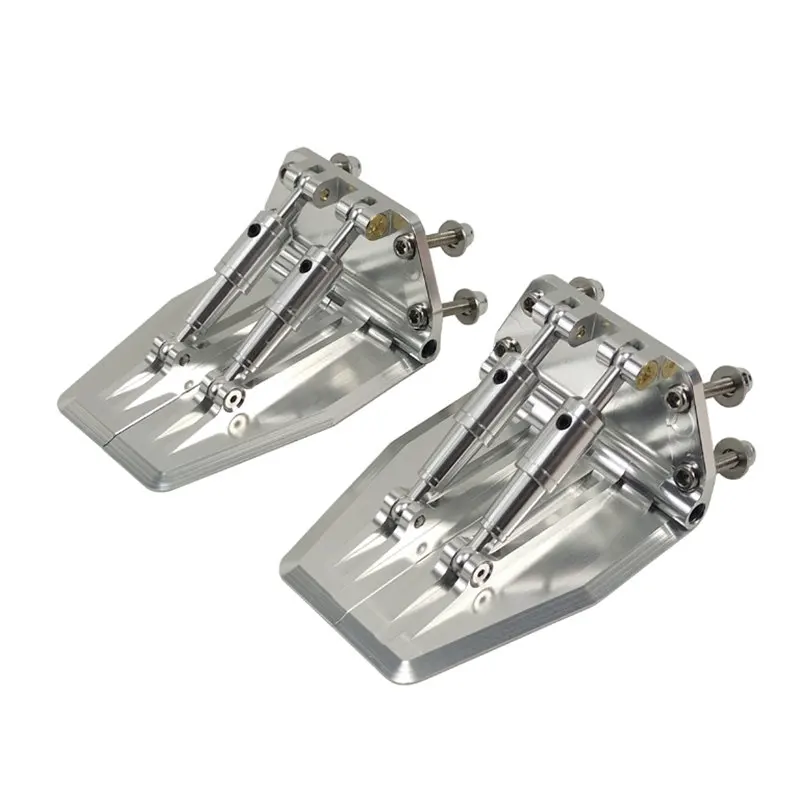 1 Pair Trim Tabs 69*57mm Cnc Machined Aluminum Alloy For Radio Control ...
