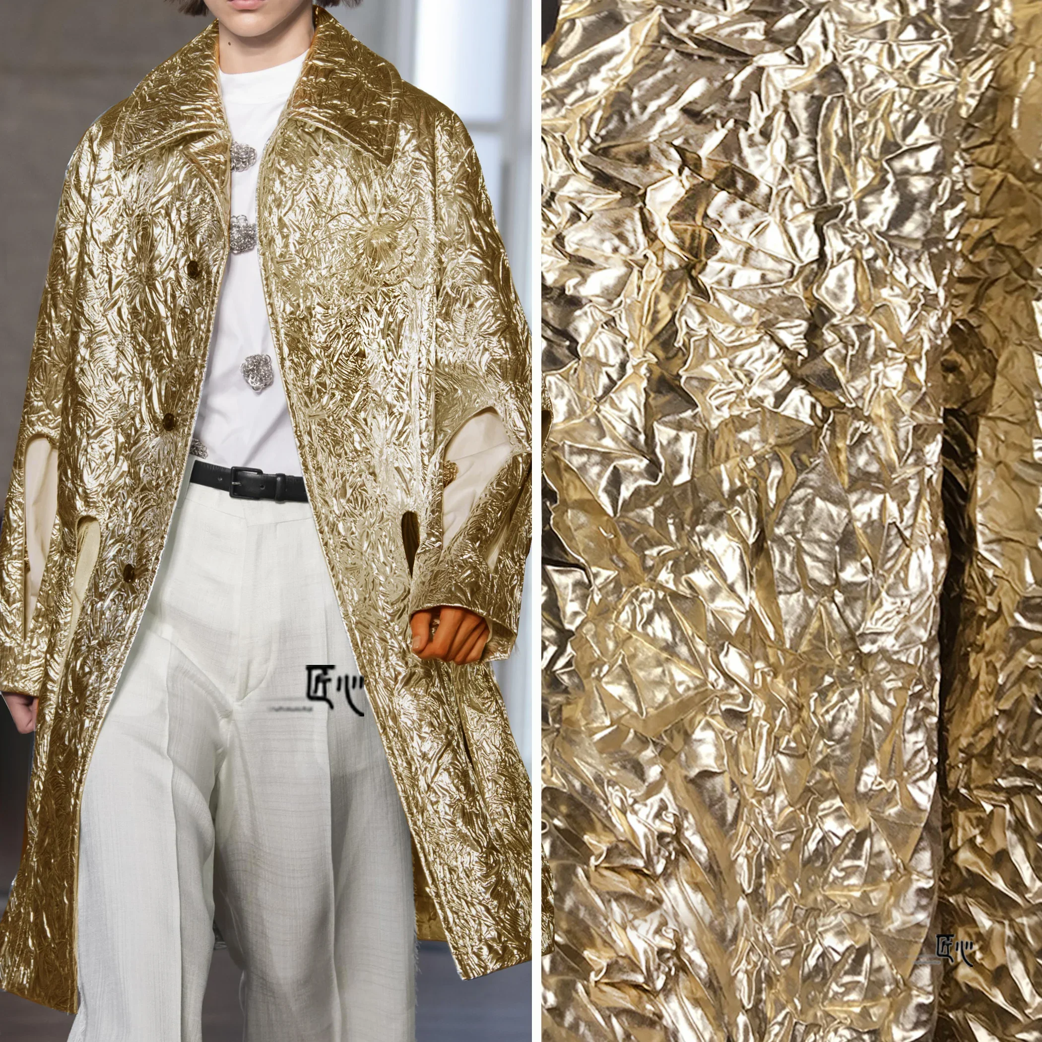 Gold-HighTemperature-Pressed-Pleated-Paper-Texture-Coated-Hot-Stamped ...