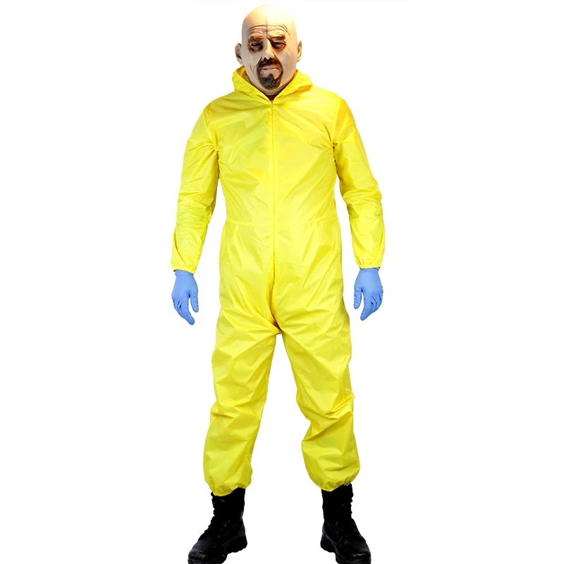 Disfraz-de-Breaking-bad-para-adultos-traje-blanco-t-xico-ropa-de-pel ...
