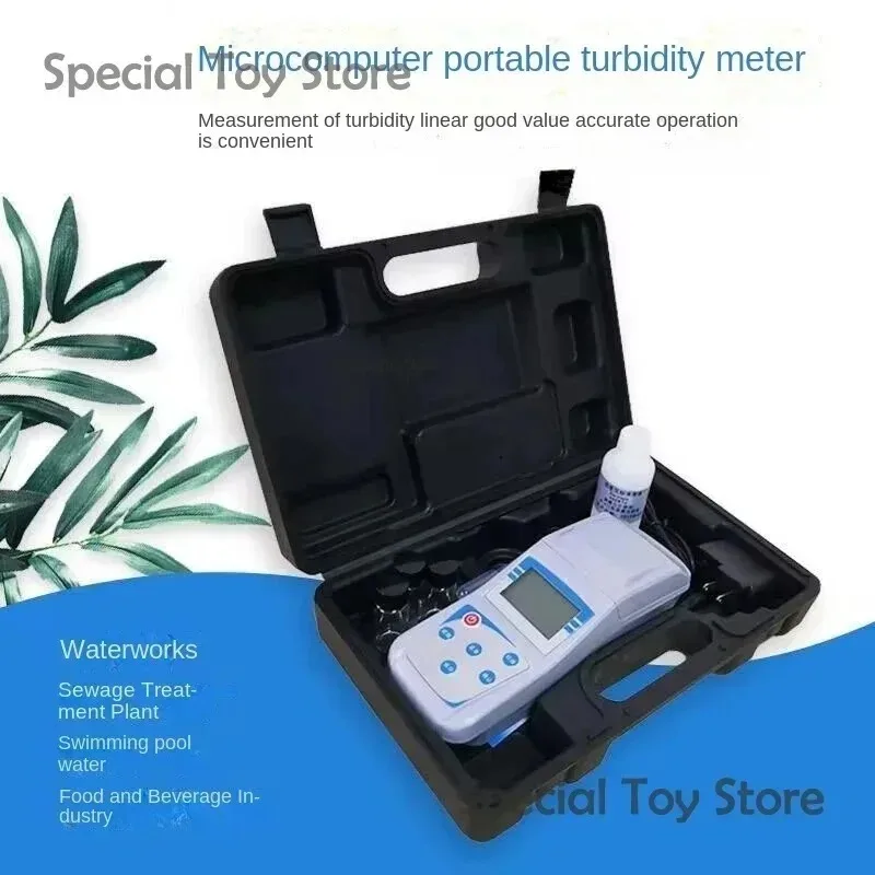 Digital Water Turbidity Meter 0–1000 NTU, 90° Nephelometric Method ±0.1 ...