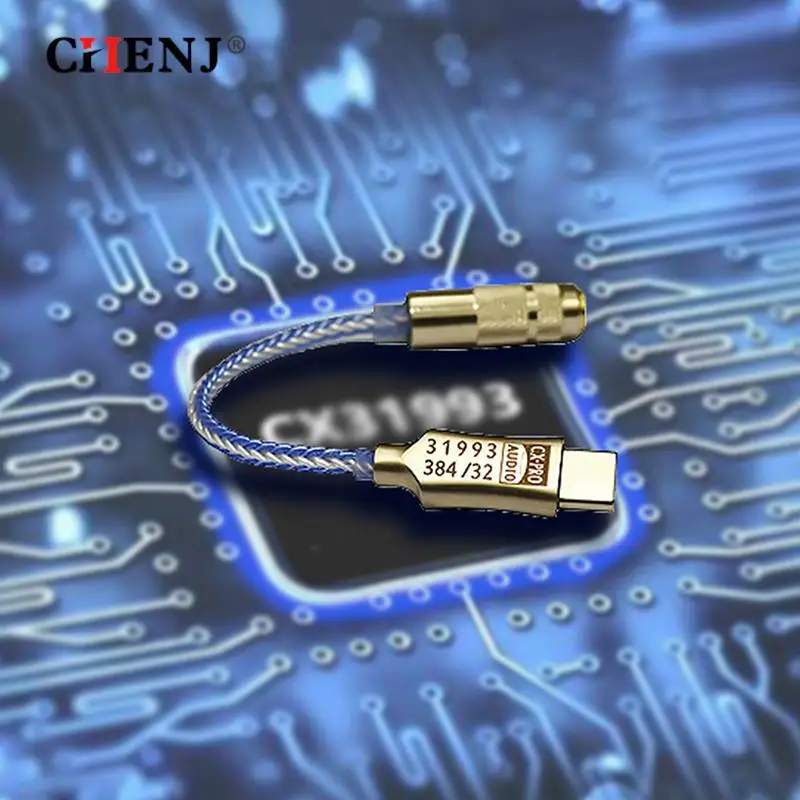 1pc Newest CX31993 USB Type C DAC Headphone Amp Blue With 3.5mm Output ...