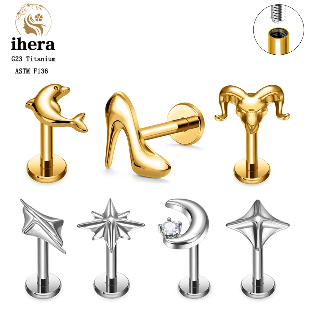 Anillo-de-titanio-con-forma-de-luna-para-Piercing-corporal-pendientes ...