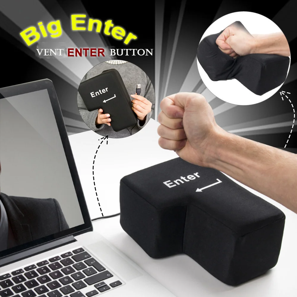 Anti-Stress-Teclado-USB-Bot-o-de-Ventila-o-Computador-Enorme-Enter ...