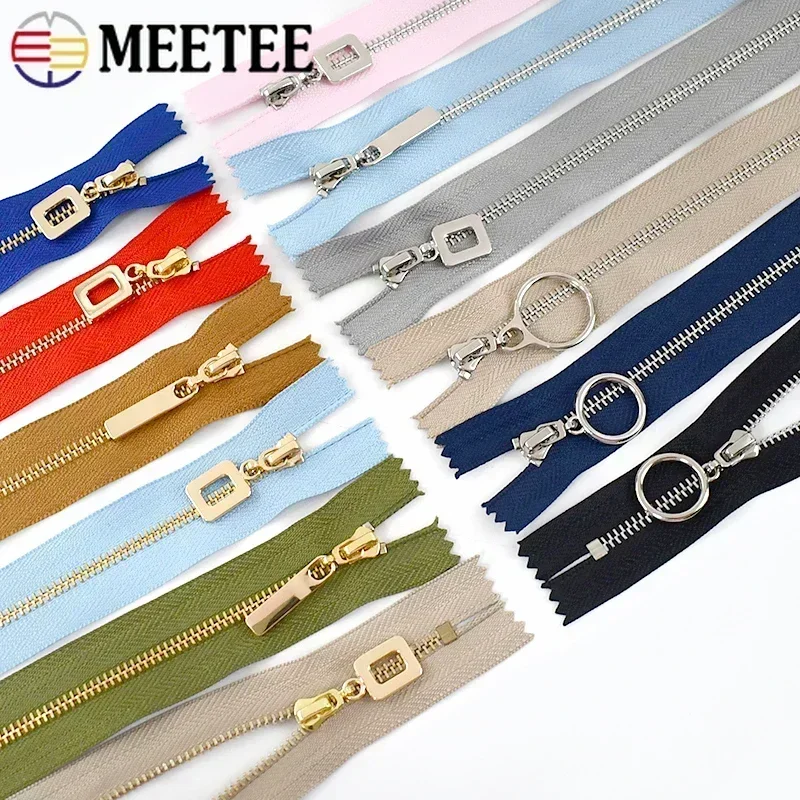3Pcs-Meetee-3-Metal-Zippers-15-18-20-25-30cm-Close-end-Zips-Auto-Lock ...