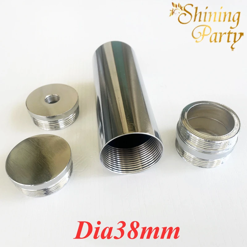 Dia38mm Female Thread Metal Hollow Tube Double Heads Inner Tooth Pipe ...