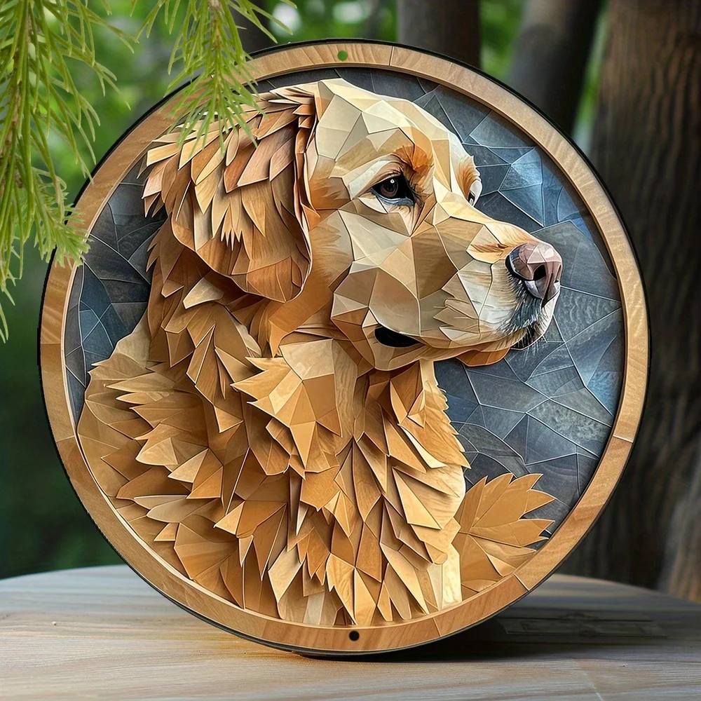Letrero-de-Metal-de-primavera-decoraci-n-tem-tica-de-Golden-Retriever ...