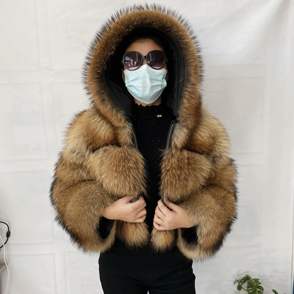 Natural-Raccoon-Real-Raccoon-Coat-Women-Winter-Warm-Thick-Natural-Coats ...