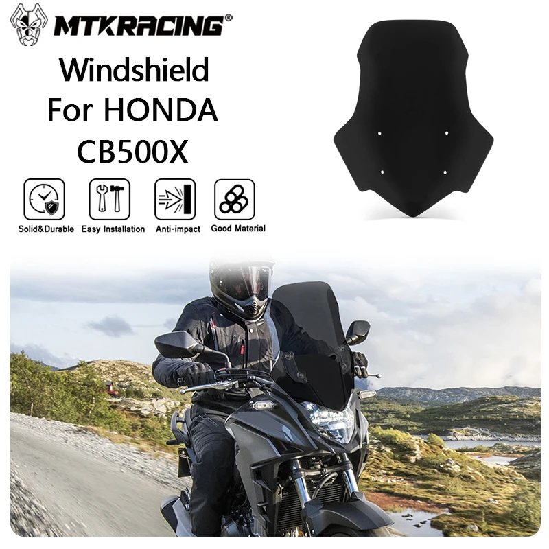 MTKRACING-Windshield-For-HONDA-CB500X-2016-2024-Motorcycle-Windscreen ...