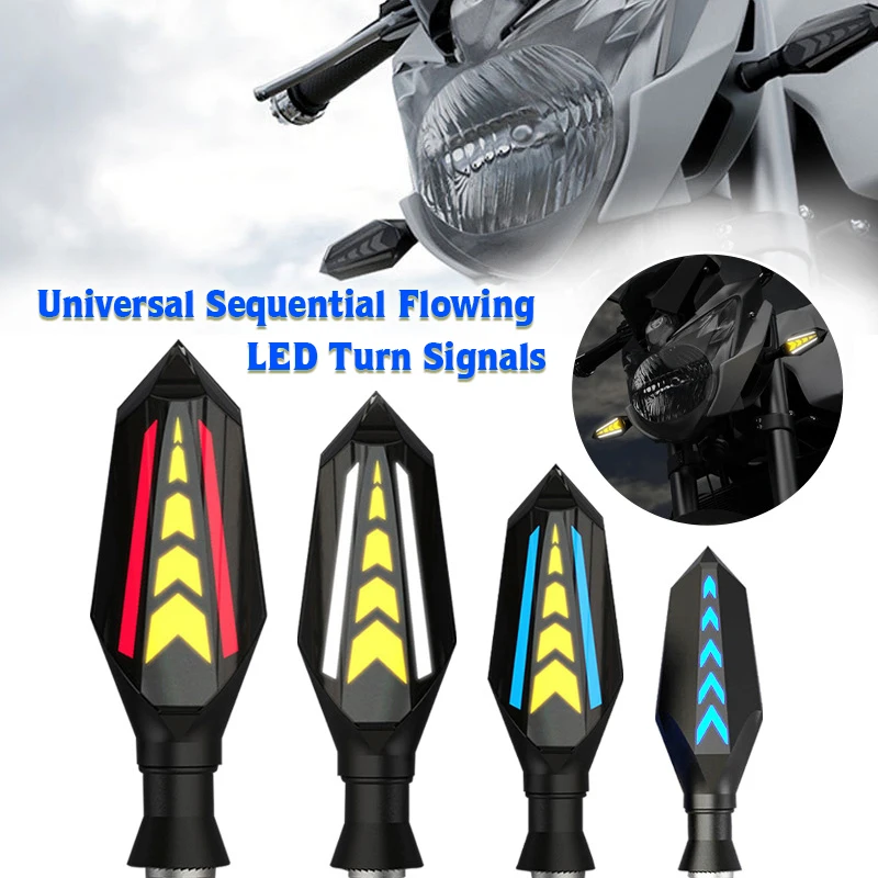 Motorcycle Turn Signal LED Indicator Blinker Light DRL Arrows LED ...