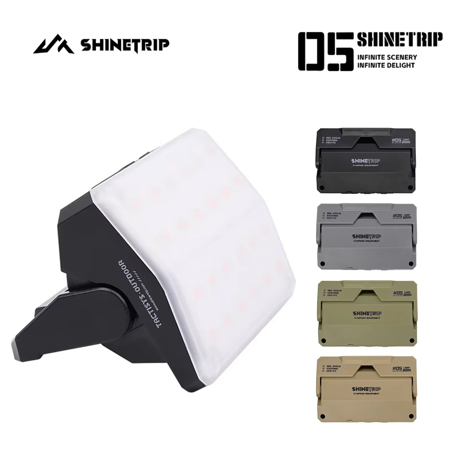 Shinetrip 5000mAh LEDキャンプライト 充電式 7つの照明モード アウトドア緊急照明 防水 ポータブルテントライト ...