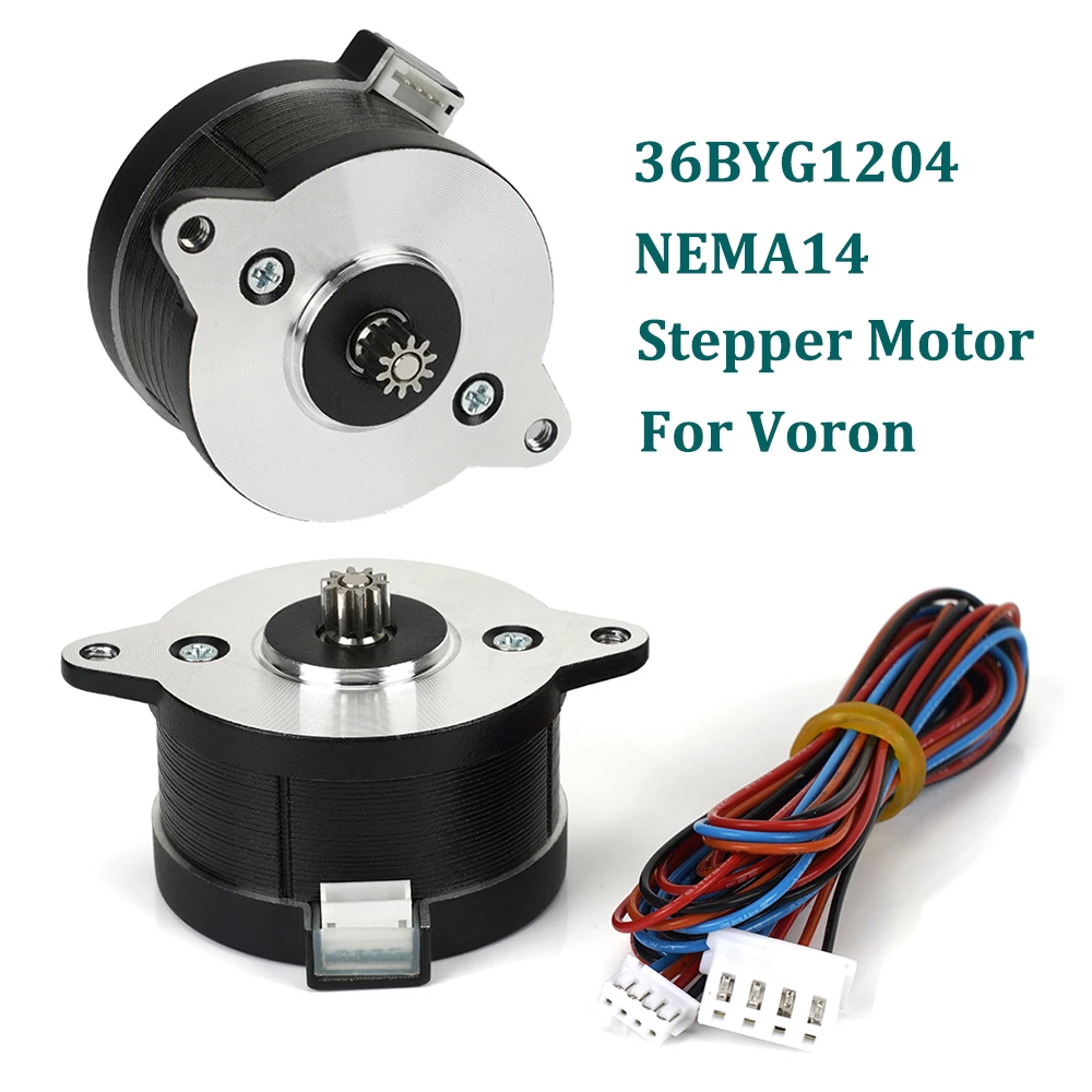 NEMA14-Stepper-Motor-With-Gear-36BYG1204-Height-36mm-Extruder-Motors ...
