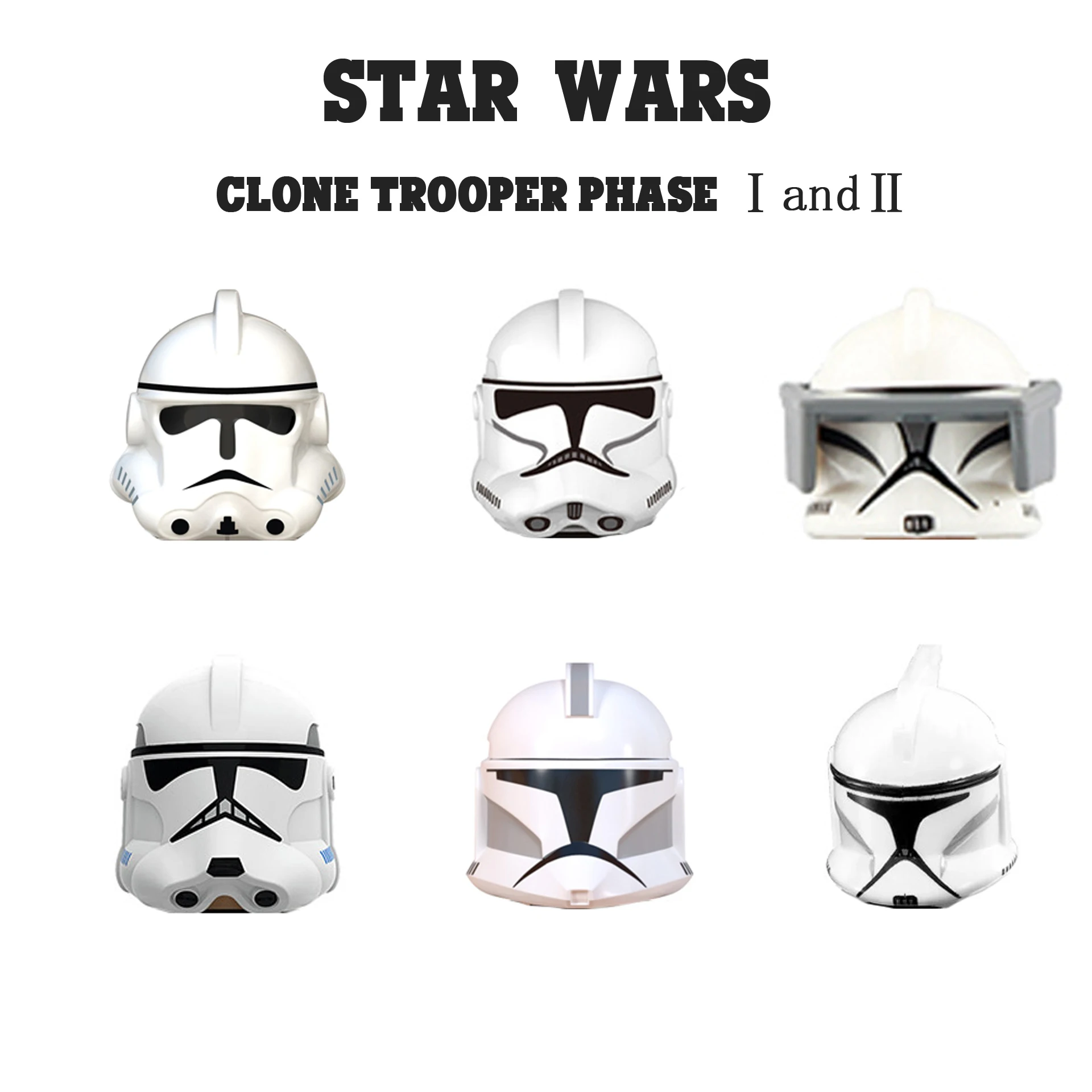WM2276 Phase Ⅰ and Phase Ⅱ Clone Troopers Series Building Blocks X634 ...
