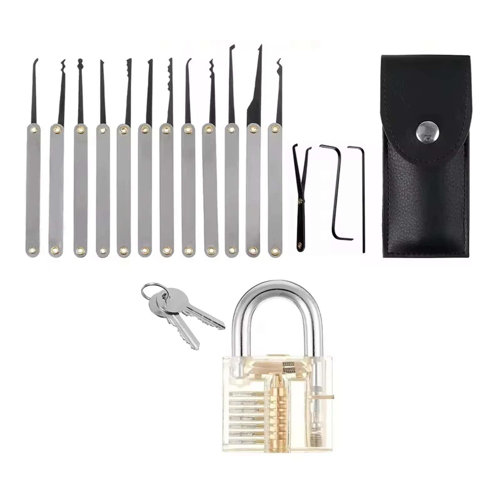 15pcs Kit Multi functional Tool Portable Car Unlocking Kit Professional ...