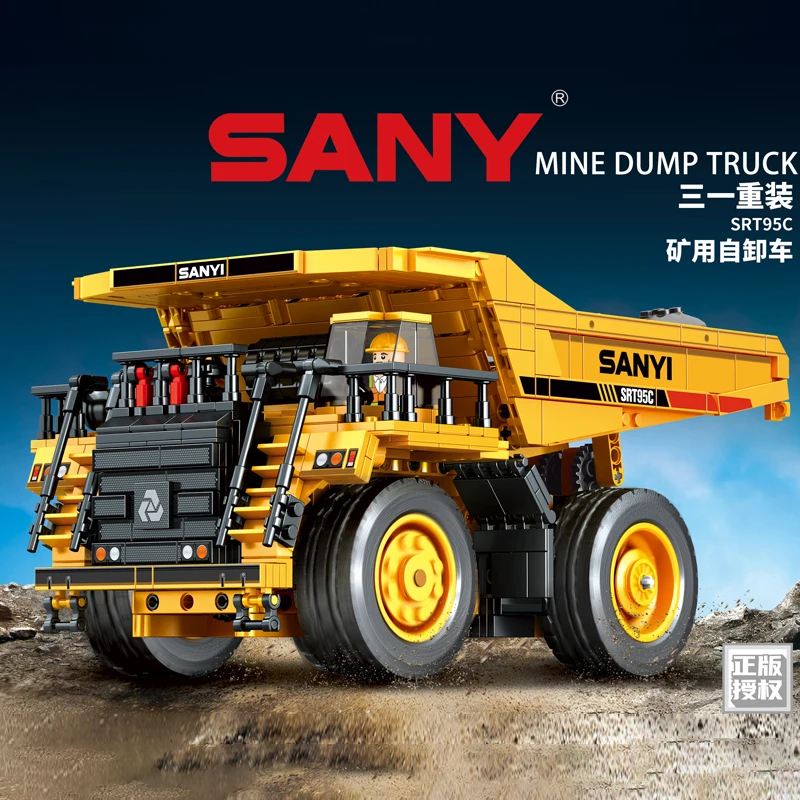 Moc 1261pcs City Creative High-tech Idea Mining Dump Truck Building ...