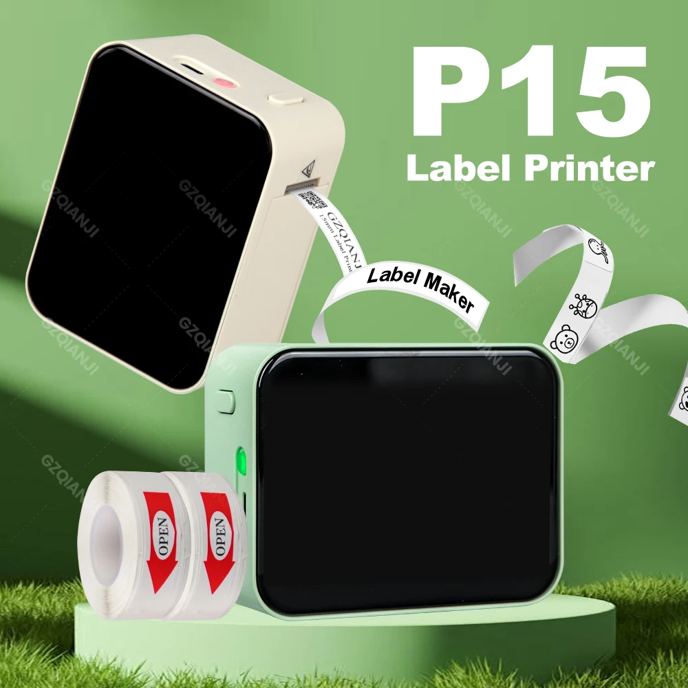 GZQIANJI-Mini-Impressora-De-Etiquetas-T-rmicas-M-quina-De-Etiquetas-Bluetooth-Inkless-Maker ...