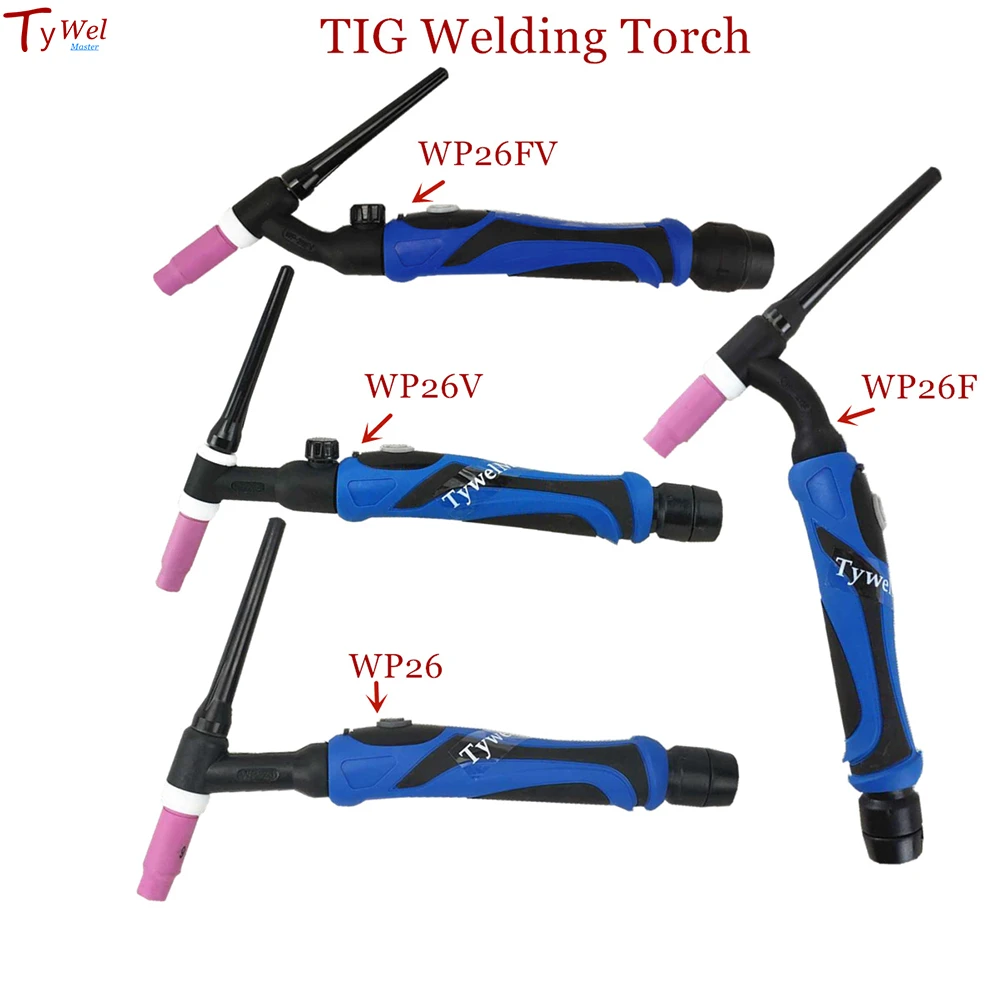 200a Tig Welding Torch Wp26 Wp26f Wp26v Wp26fv Gtaw Argon Air Cooled ...