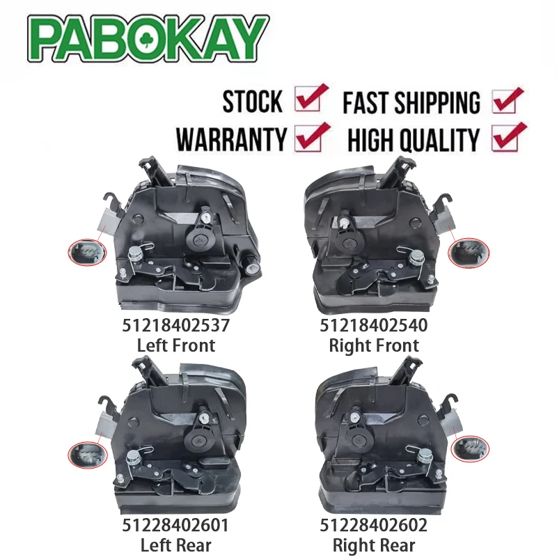 For-BMW-E53-X5-front-rear-left-right-Door-Lock-Actuator-51228402602 ...