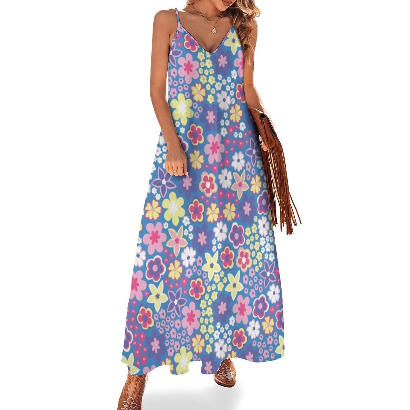 60s Flower Power Purple