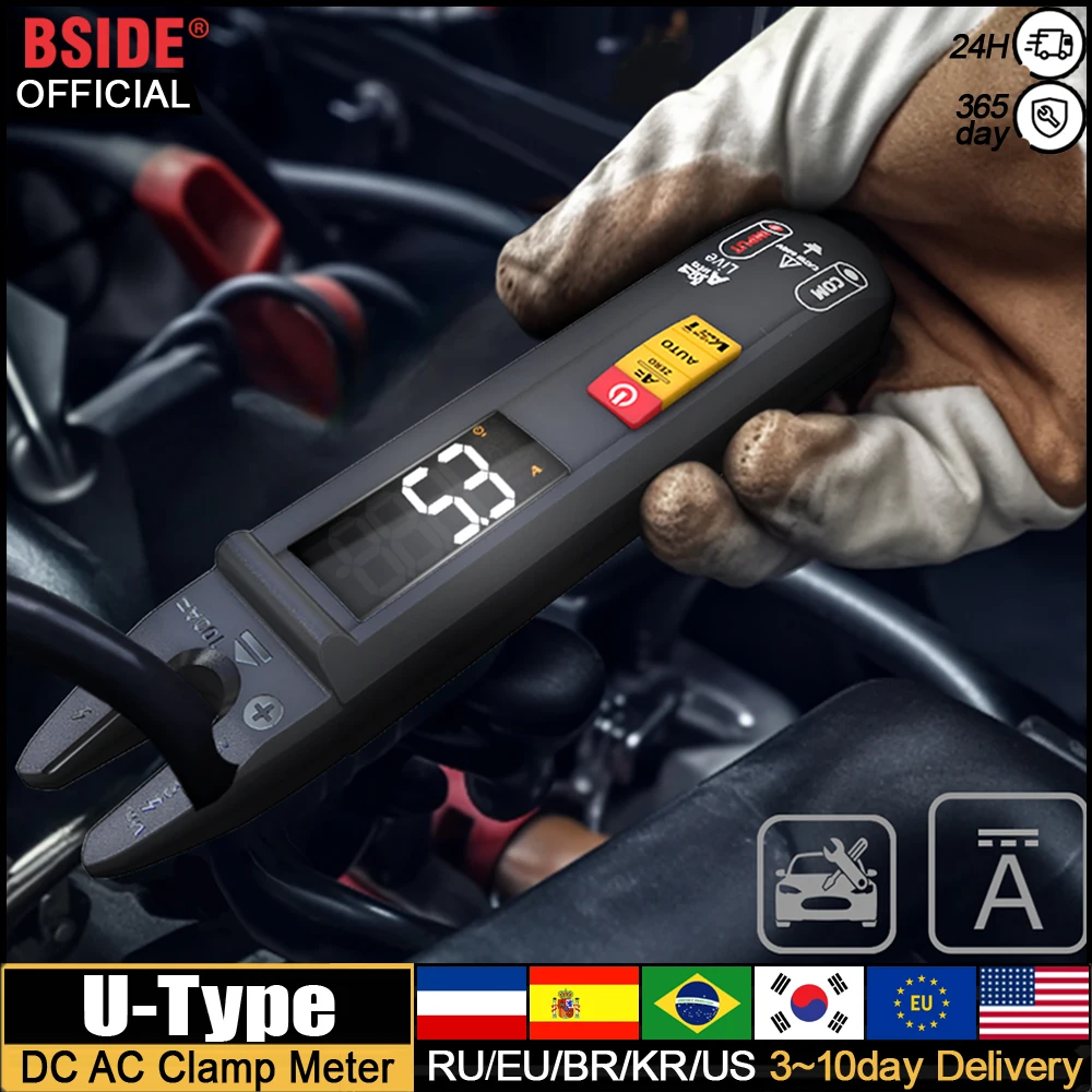 BSIDE-Fork-Digital-Clamp-Meter-DC-AC-100A-Smart-Ammeter-Pliers-T-RMS ...