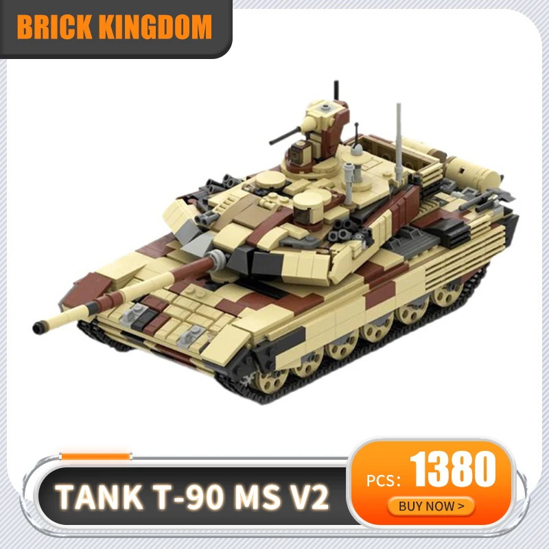 MOC-T-90-MS-v2-Tank-Building-Blocks-Construction-Toys-Military-Panzer ...