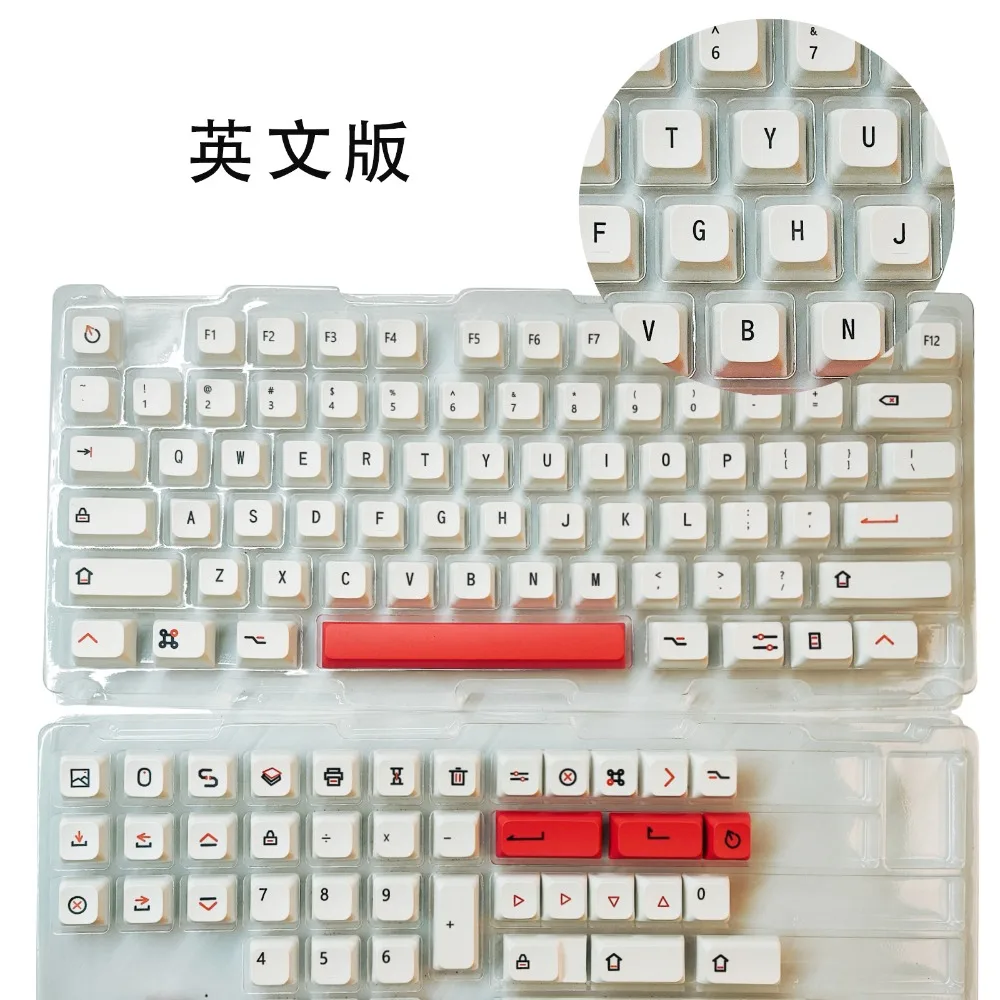 Pink and Black Keycaps XDA Profile PBT for Cangjie Pinyin Russian ...