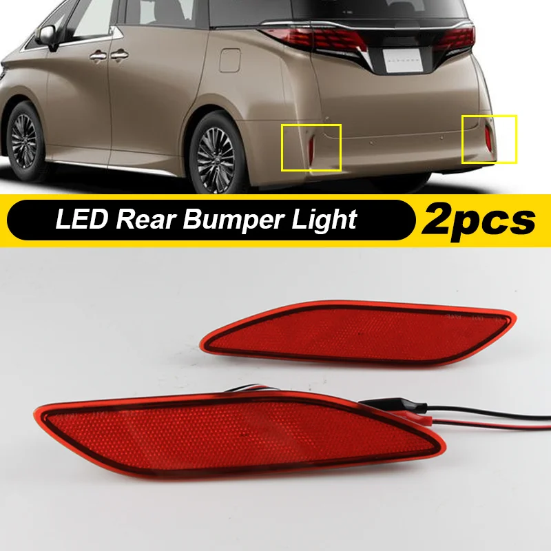 LED-Bumper-Reflector-Lights-Tail-Brake-Rear-Fog-Lamps-Running-Signal ...
