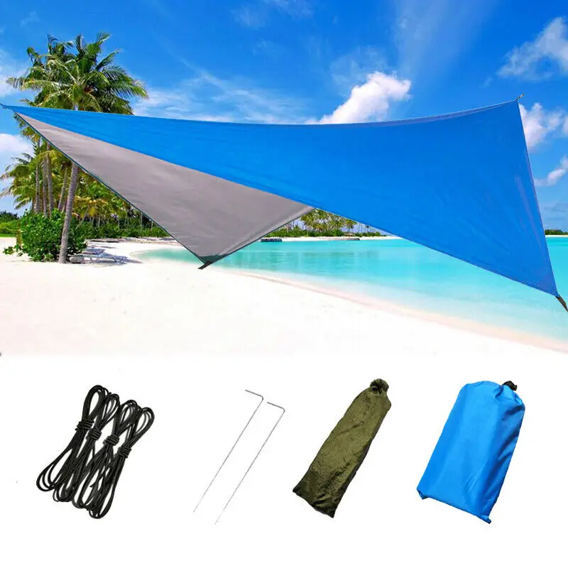 Blue Beach Tent Shade, Sun Shelter, Canopy, Camping, piquenique ...