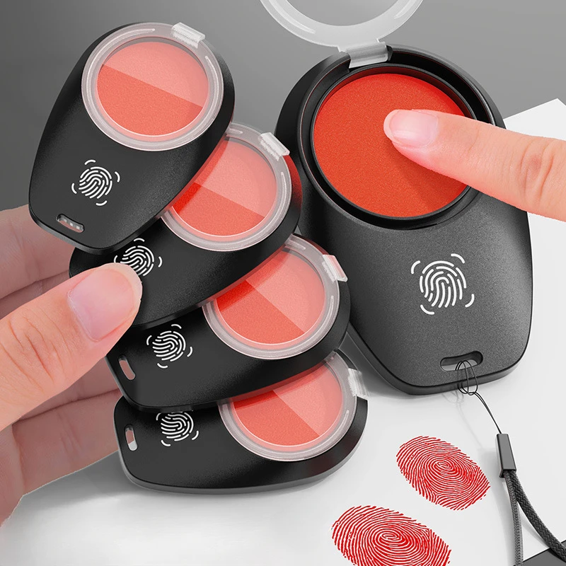 Portable-Fingerprint-Stamp-Pad-Finger-Ink-Stamp-Pad-Business-Office ...